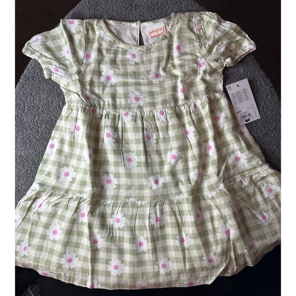 jumping beans | Dresses | Jumping Beans Toddler Girls Green Pink Floral ...